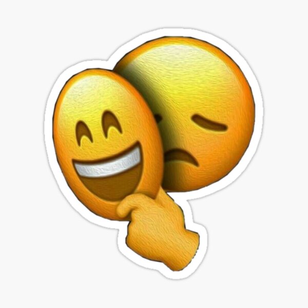 "sad emoji" Sticker for Sale by itsakramabd | Redbubble