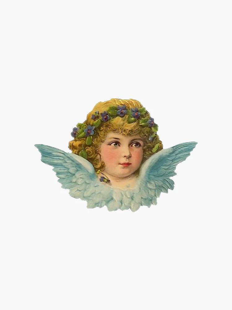 Vintage Angel Faces Clipart