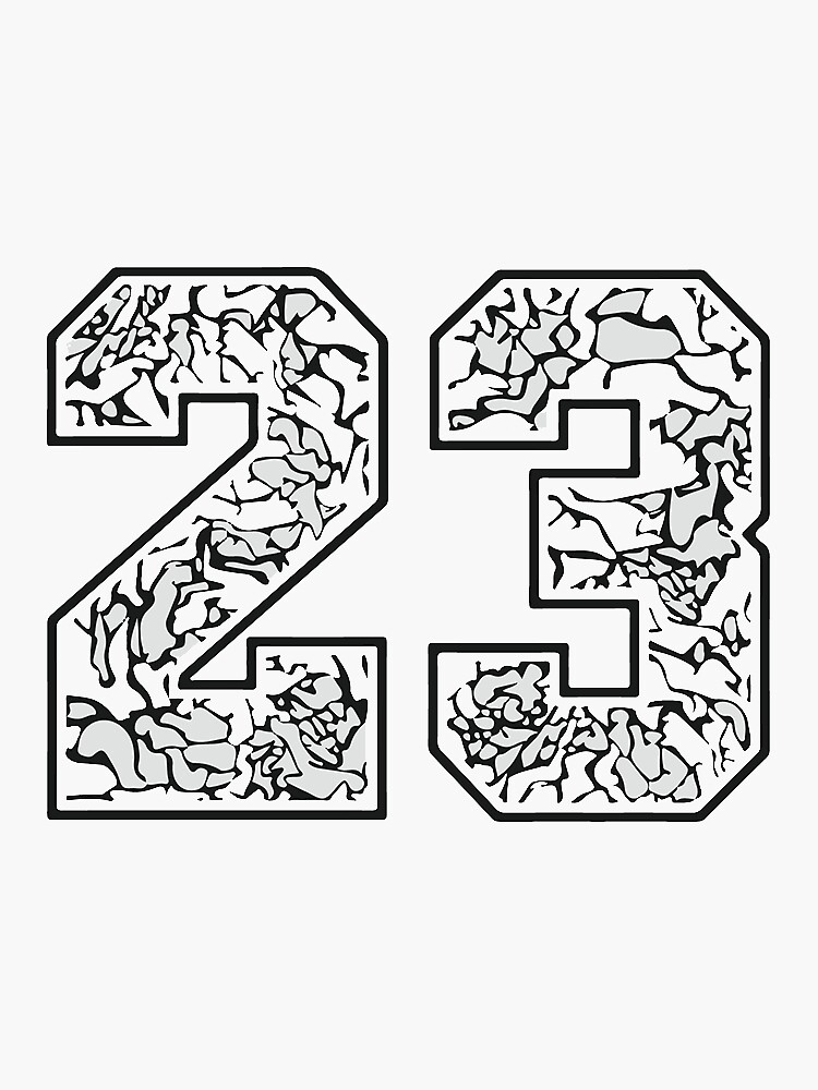 "Jordan 23" Sticker for Sale by Designr | Redbubble