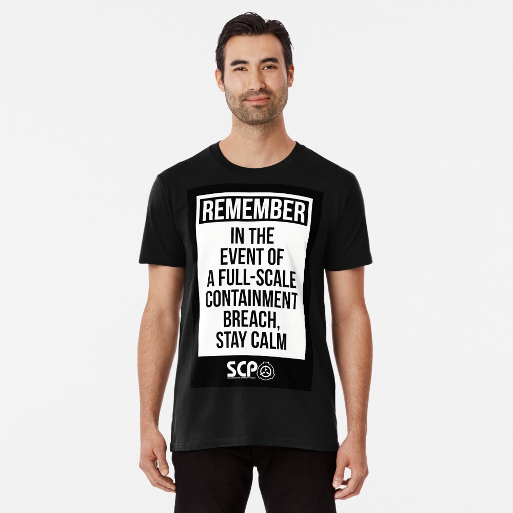 "SCP Warning Poster Containment Breach" Poster by Raildur | Redbubble