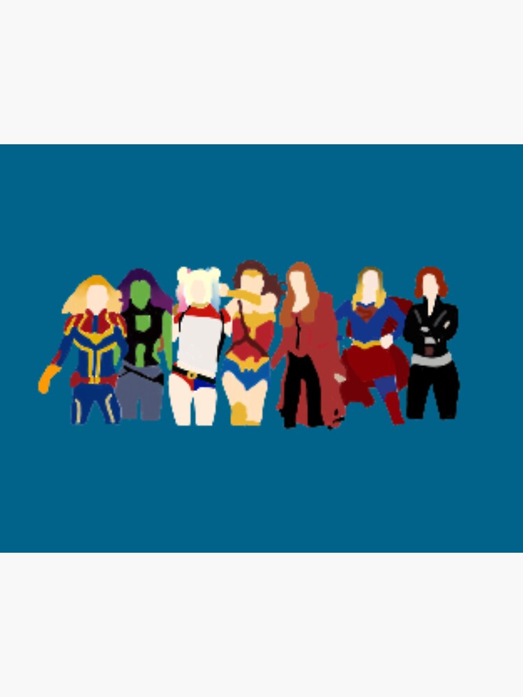 "Female superheroes " Sticker for Sale by echo-drawz | Redbubble