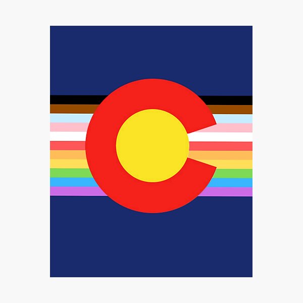 "Colorado Pride Flag" Photographic Print for Sale by DurangoPride ...