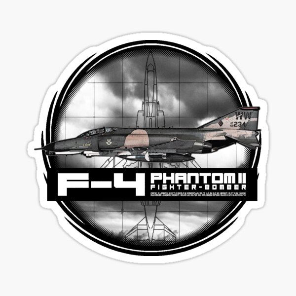 "F-4 Phantom II" Sticker for Sale by deathdagger | Redbubble