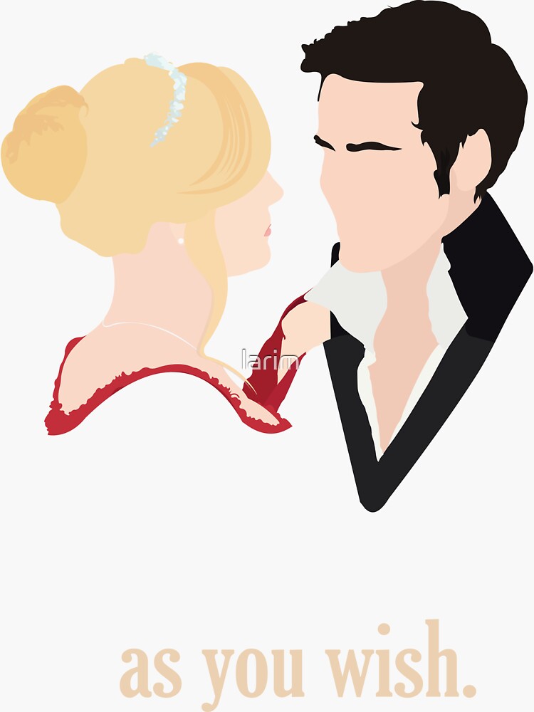 "As You Wish" Sticker by dirennastudio | Redbubble