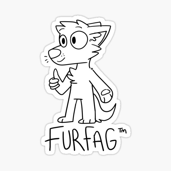 "furfag™" Sticker for Sale by fancymushroom | Redbubble