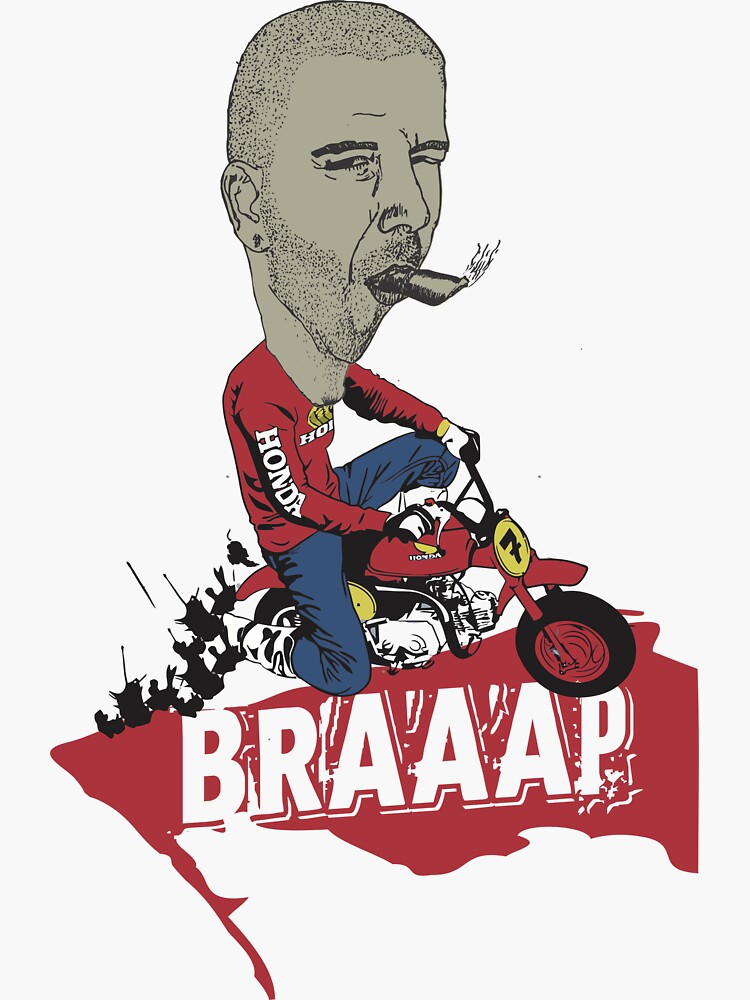 "braaap" Sticker for Sale by Moxter | Redbubble