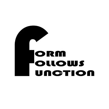 "Form Follows Function - Architecture" Sticker for Sale by SLGA-Designs ...