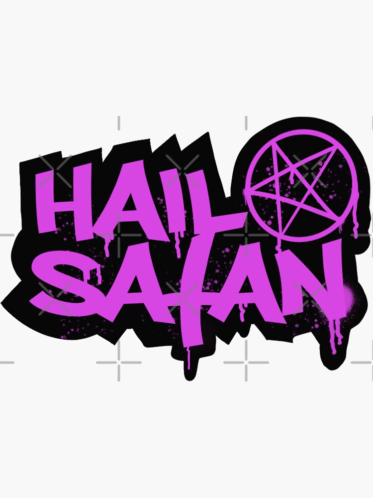 "Hail satan" Sticker for Sale by Tameink | Redbubble