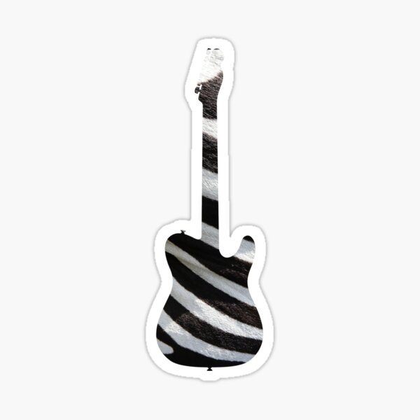 "Zebra-Guitar" Sticker by FunyFun | Redbubble