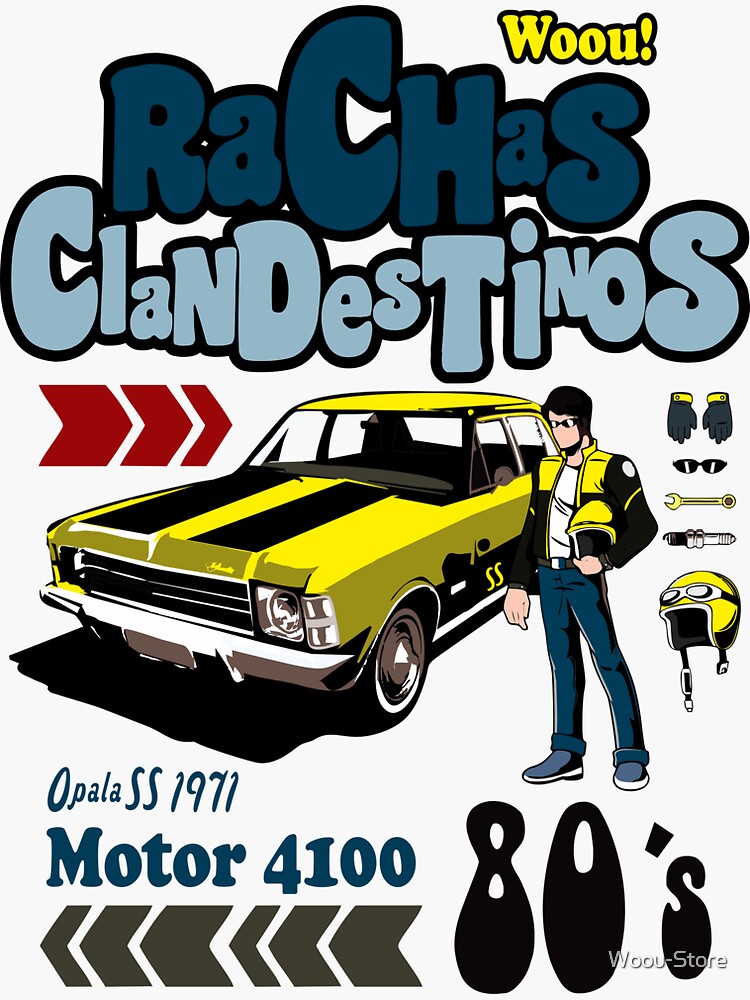 "Opal Print - Brazilian car" Sticker for Sale by Woou-Store | Redbubble