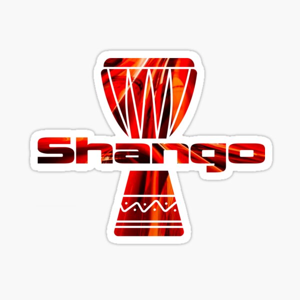 "Shango Orisha Yoruba Santeria drum" Sticker by Fly360design | Redbubble