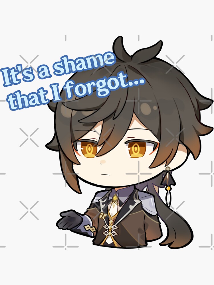 "Chibi Zhongli - Genshin Impact" Sticker for Sale by persephonexx ...