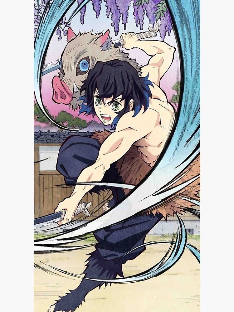 "Inosuke Hashibira - Kimetsu no yaiba" Art Print by SpookyStore21 ...