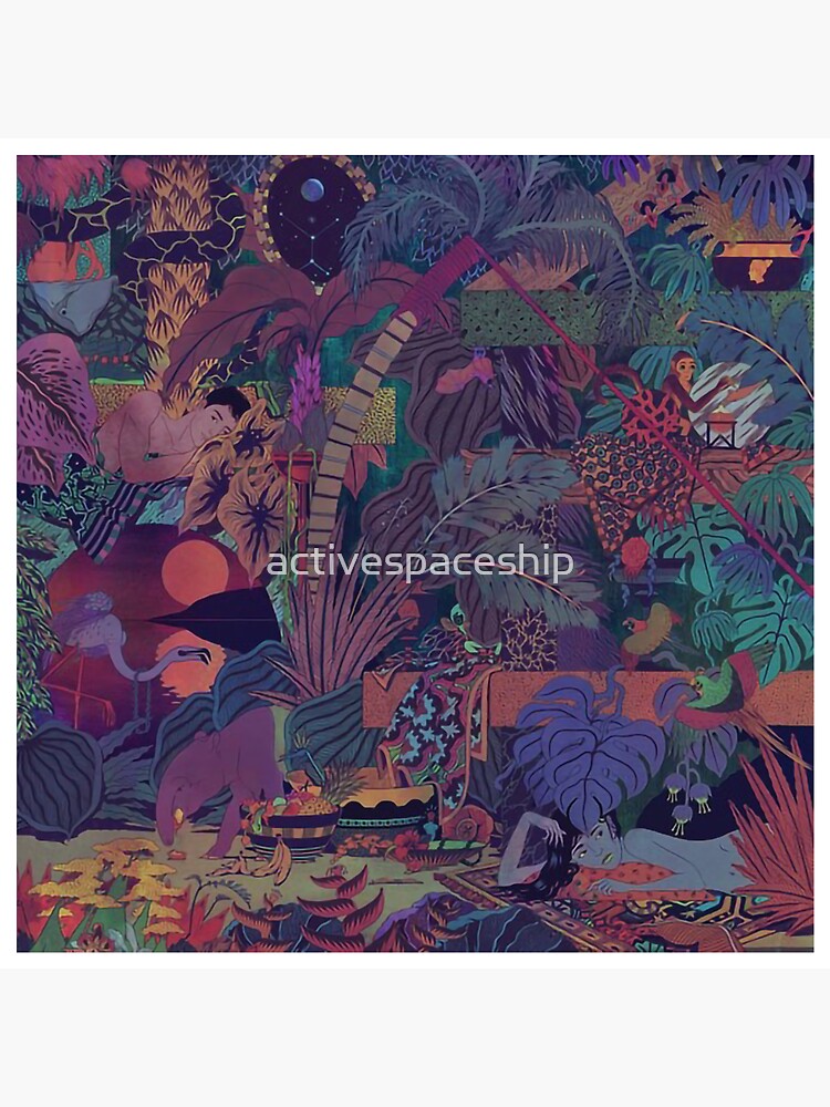 "Glass Animals Zaba Background" Sticker for Sale by activespaceship ...