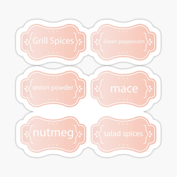 "grill spices-green peppercorn-onion powder-mace-nutmeg-salad spices ...