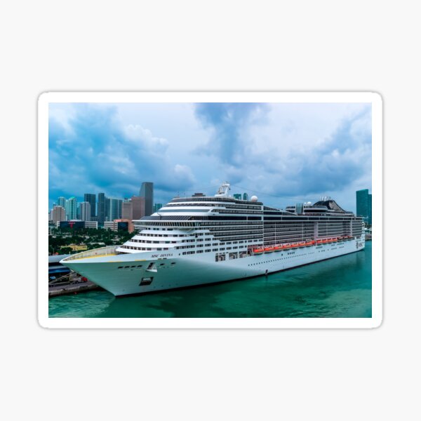 "MSC Divina Cruise Ship" Sticker for Sale by debbieannpowell | Redbubble