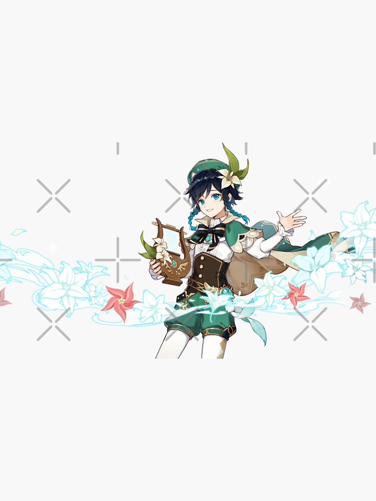 "Venti - Genshin Impact" Sticker for Sale by Aka-Hanako | Redbubble