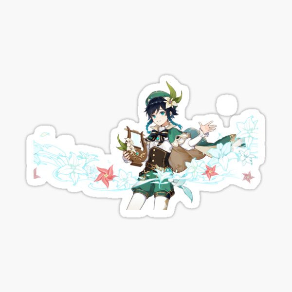"Venti - Genshin Impact" Sticker for Sale by Aka-Hanako | Redbubble