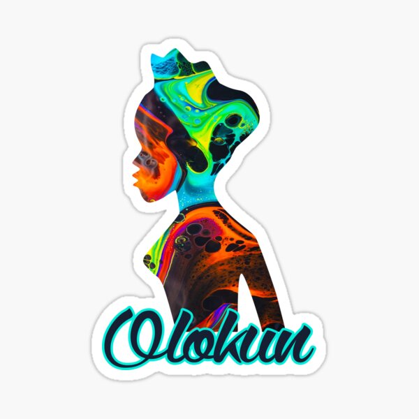 "Olokun Yemaya Yoruba Santeria Osha" Sticker for Sale by Fly360design ...