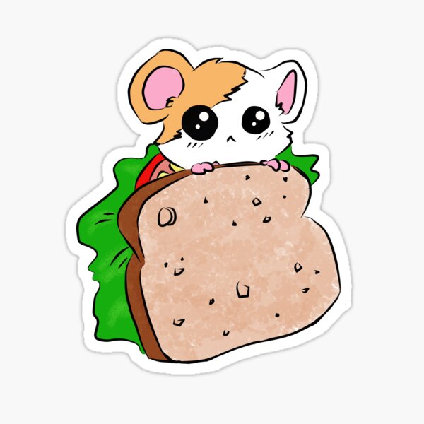 "Hammy Sammy" Sticker for Sale by DRAGONFOXXY | Redbubble
