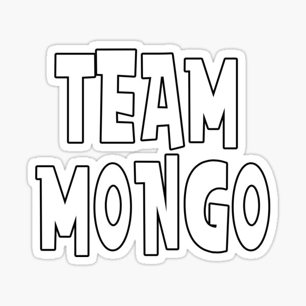 "Team mongo, support team mongo, team mongo rugby" Sticker for Sale by ...