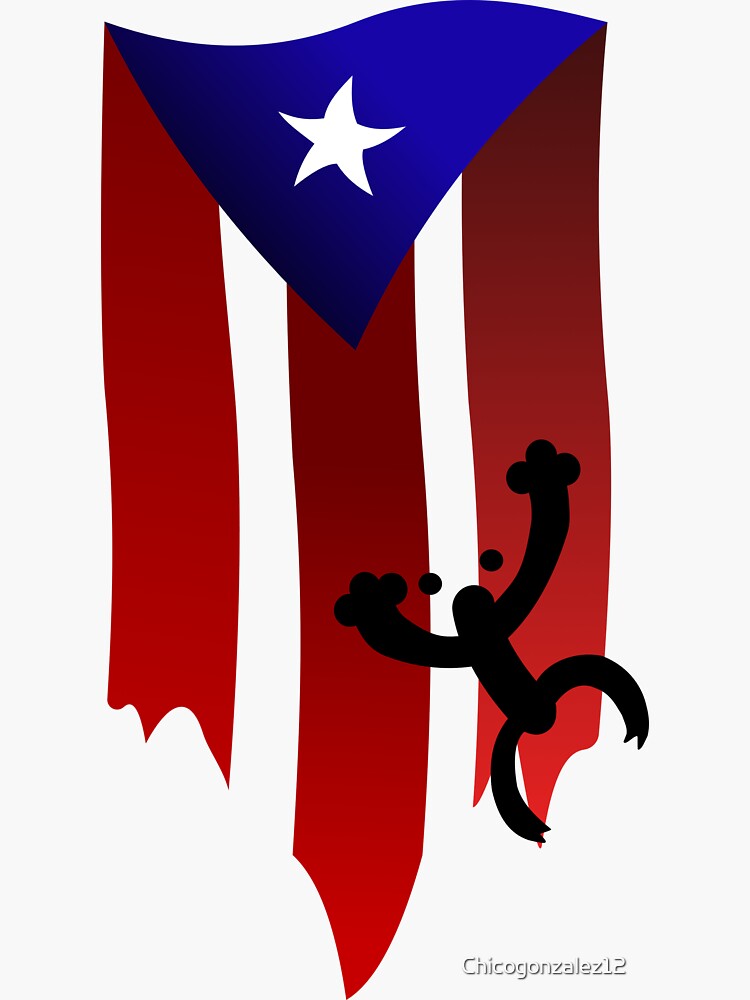 "puerto rican flag" Sticker for Sale by Chicogonzalez12 | Redbubble