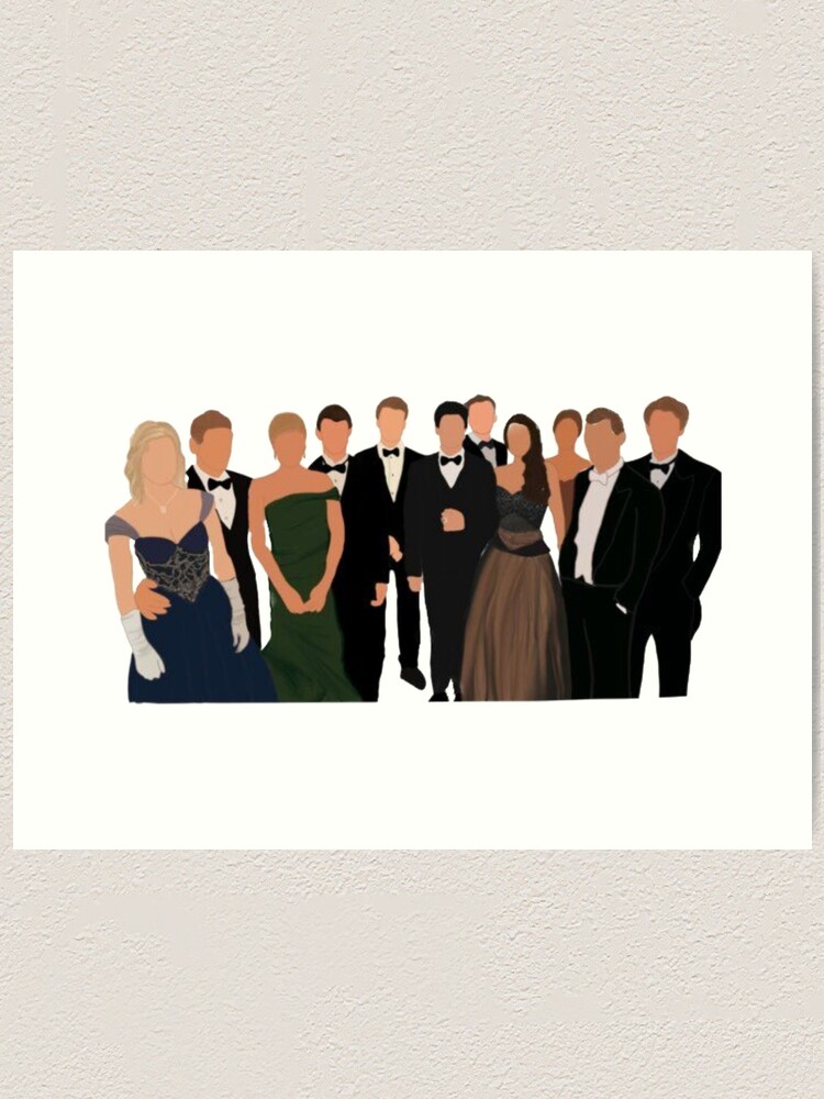 "TVD cast merch " Art Print by MerchNetflixx | Redbubble