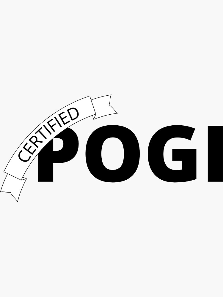 "Certified Pogi " Sticker for Sale by trainedspade | Redbubble