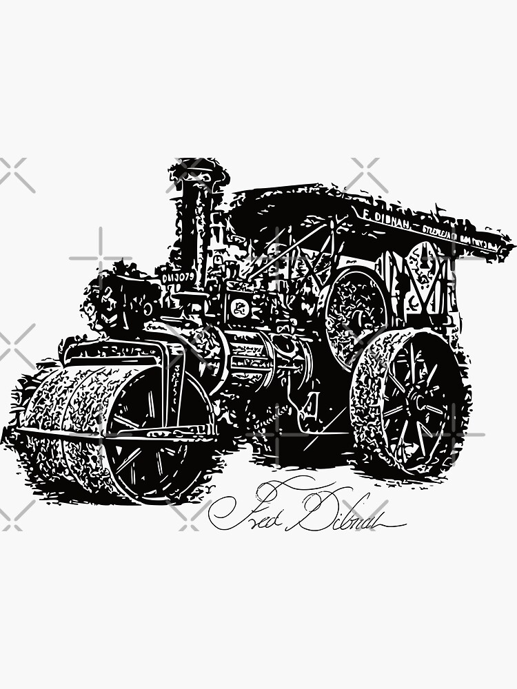 "Fred Dibnah Alison/Betsy" Sticker for Sale by TrashPandaUK | Redbubble