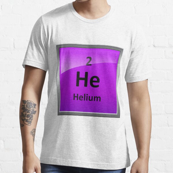 "Helium Element Tile - Periodic Table" T-shirt for Sale by sciencenotes ...