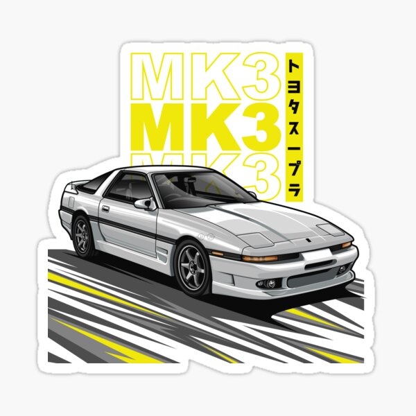 "The Legend Supra MK-3 (White)" Sticker for Sale by JioojiProject ...