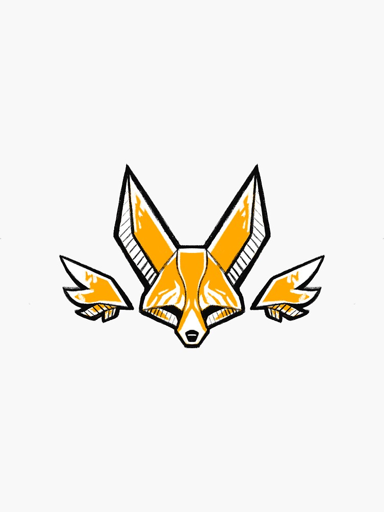 "Flying Fennec Fox" Sticker by FlyingFennec | Redbubble
