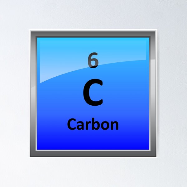 "Carbon Element Tile - Periodic Table" Poster for Sale by sciencenotes ...