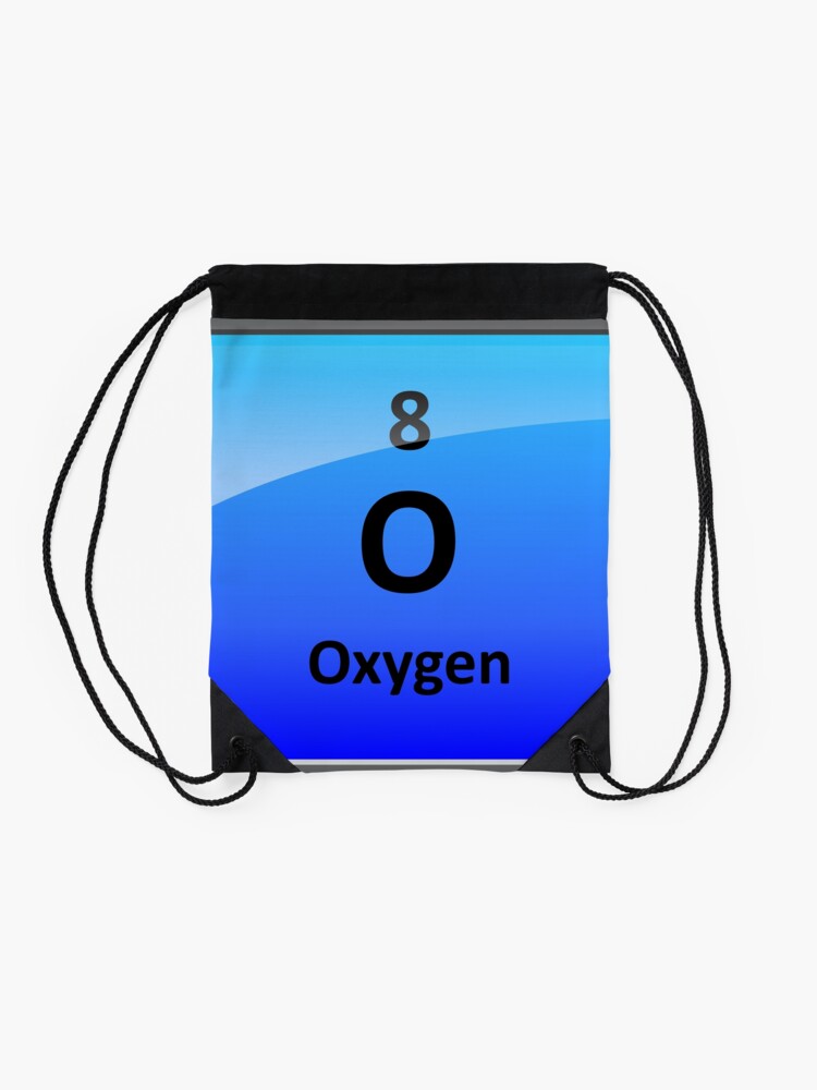 "Oxygen Element Tile - Periodic Table" Drawstring Bag by sciencenotes ...