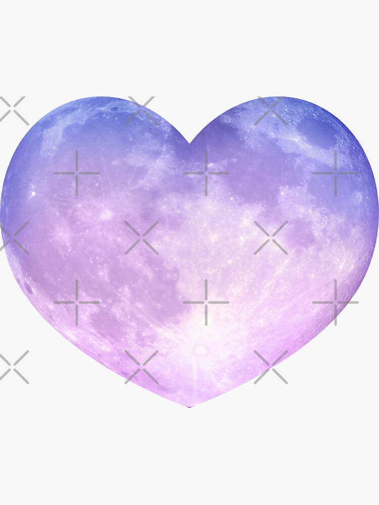 "Violet moon" Sticker by AngelZalez | Redbubble