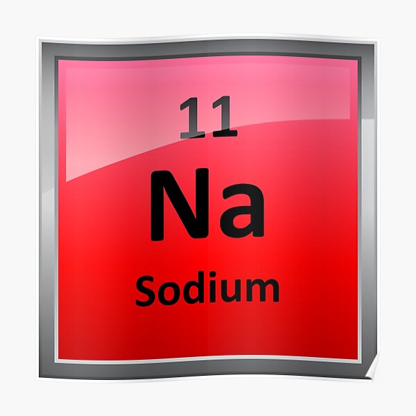 "Sodium Element Tile - Periodic Table" Poster by sciencenotes | Redbubble