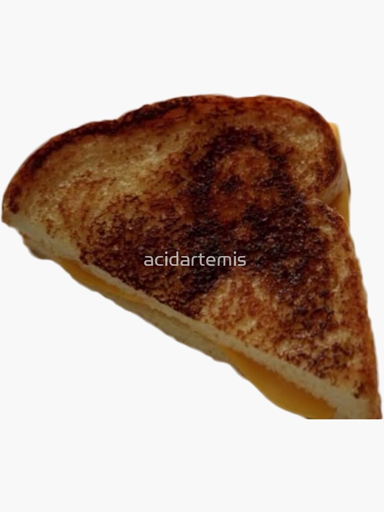 "GRILLED CHEESUS" Sticker for Sale by acidartemis | Redbubble