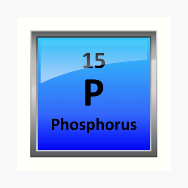 "Phosphorus Element Tile - Periodic Table" Art Print for Sale by ...