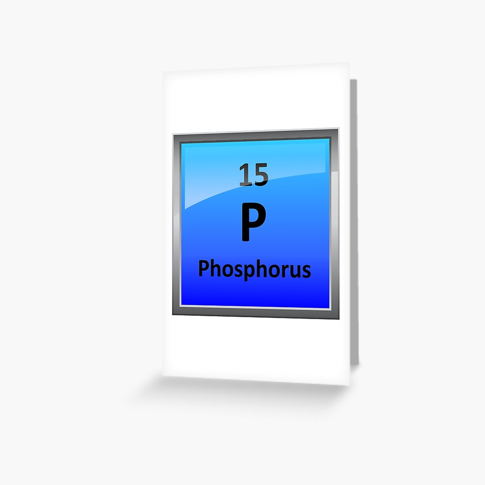 "Phosphorus Element Tile - Periodic Table" Greeting Card for Sale by ...