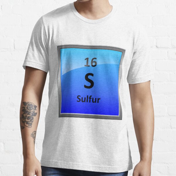 "Sulfur Element Tile - Periodic Table" T-shirt for Sale by sciencenotes ...