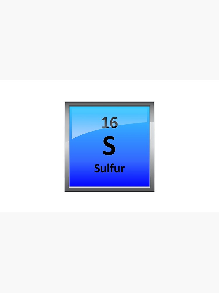 "Sulfur Element Tile - Periodic Table" Coffee Mug for Sale by ...