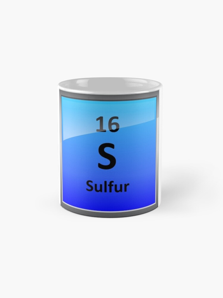 "Sulfur Element Tile - Periodic Table" Coffee Mug for Sale by ...