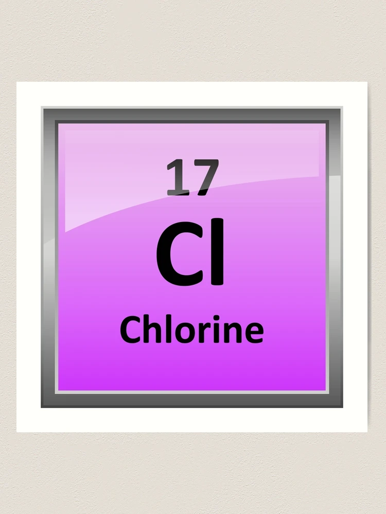 Chlorine Symbol Periodic Table Chlorine Symbolchemical Element