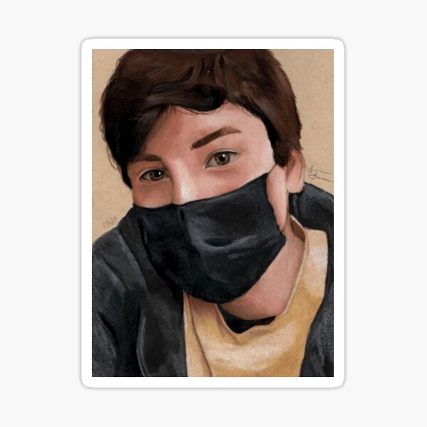 "GeorgeNotFound Colored Pencil Portrait" Sticker by portraitsbylaur ...
