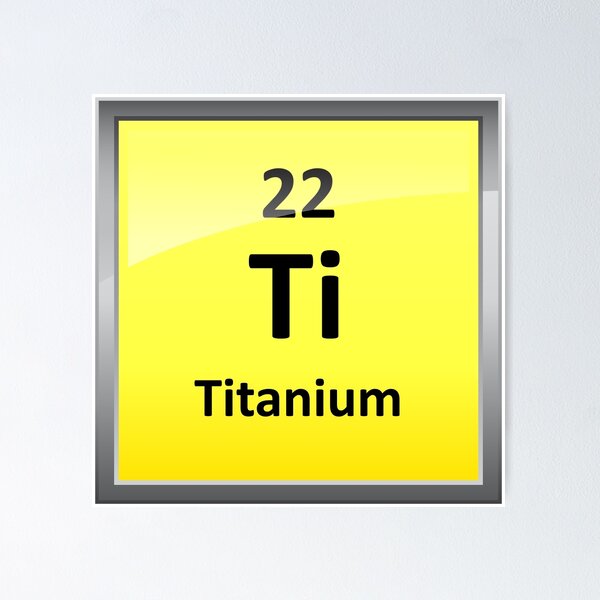"Titanium Element Symbol - Periodic Table" Poster for Sale by ...
