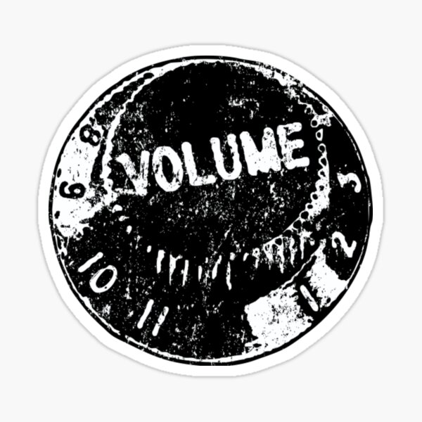 Volume Knob Stickers | Redbubble