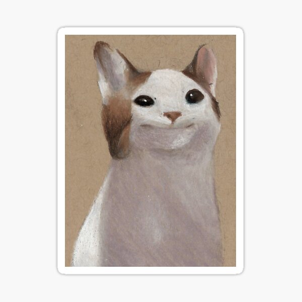 Pog Cat Stickers | Redbubble