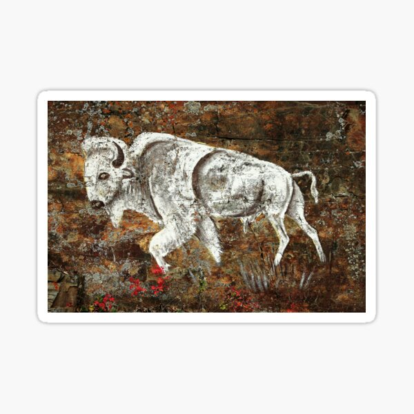 "White Buffalo" Sticker for Sale by toddklassy | Redbubble
