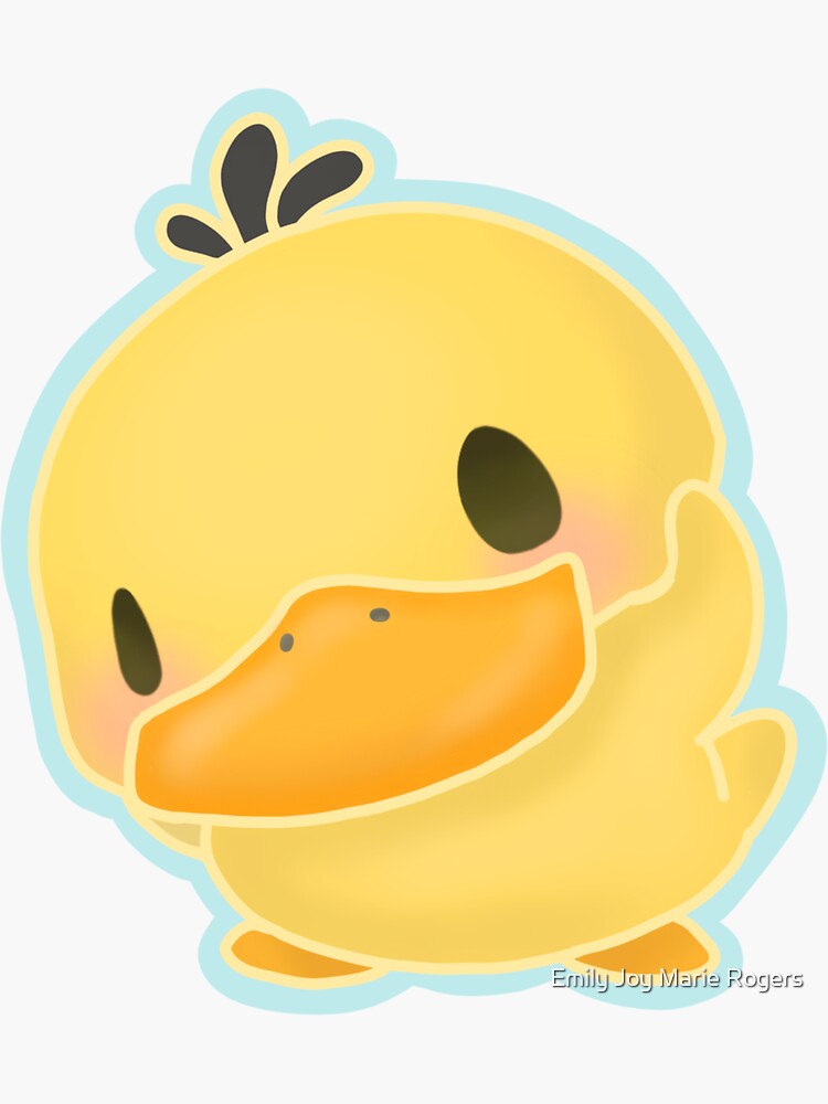"Cute Psy duck" Sticker for Sale by ArtyEmily | Redbubble