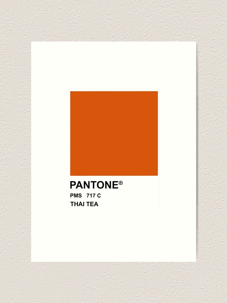 "Thai Tea Pantone" Art Print by emma-wutson | Redbubble